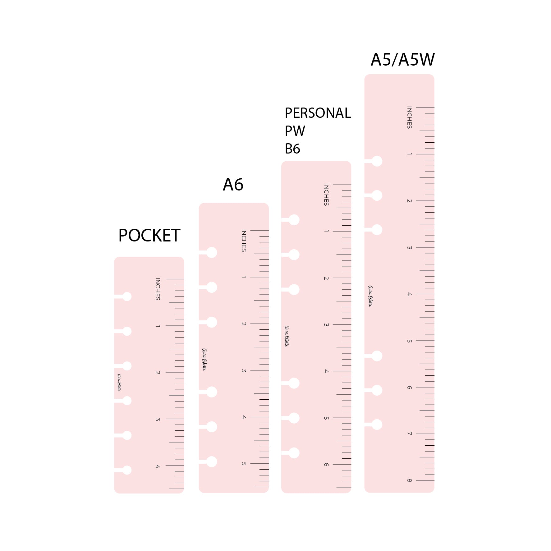 TODAY MARKER/RULER PASTEL PINK SEMI-TRANSPARENT – Aura Estelle